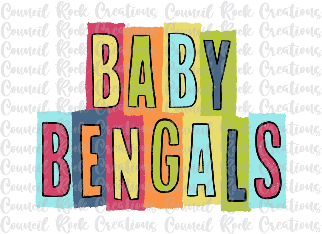 Baby Bengals PNG, Colorful Stamp, School Spirit, Team Spirit, Digital ...