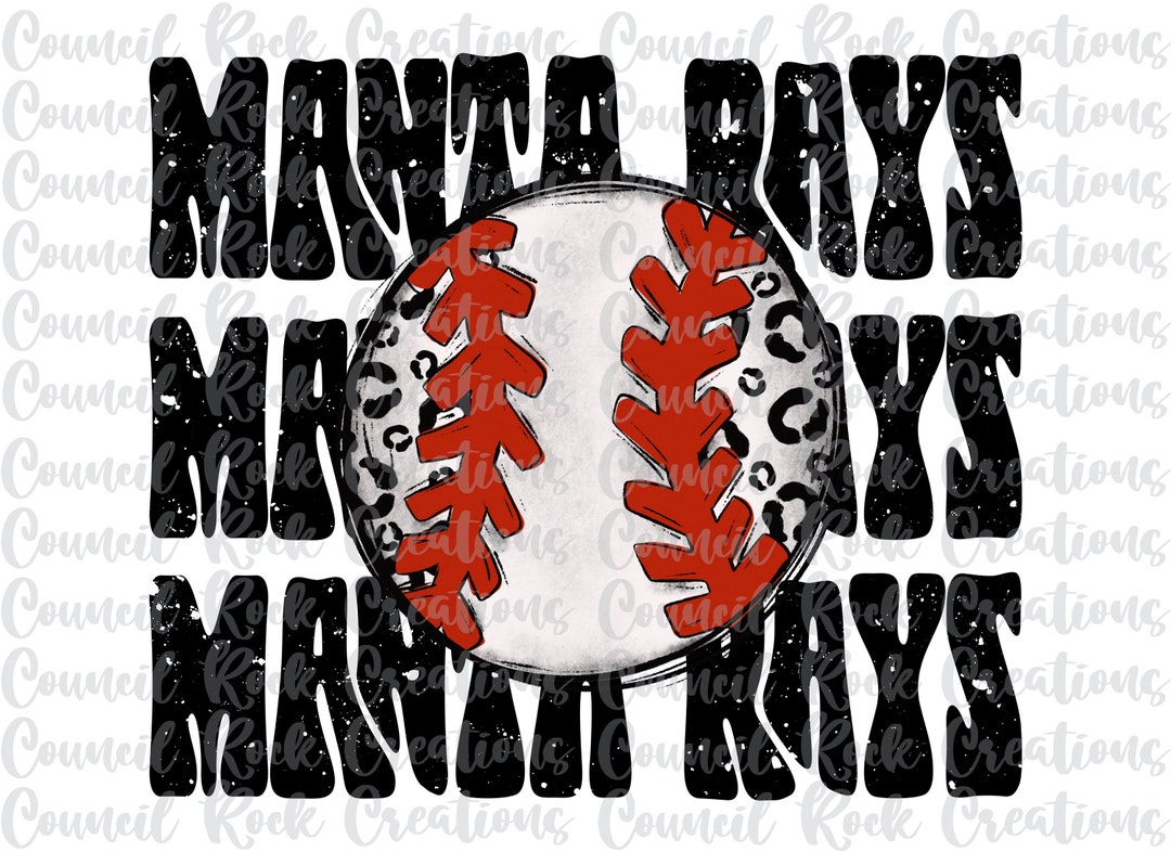 Manta Rays Baseball PNG, Distressed, Cheetah Print, School Spirit, Team ...