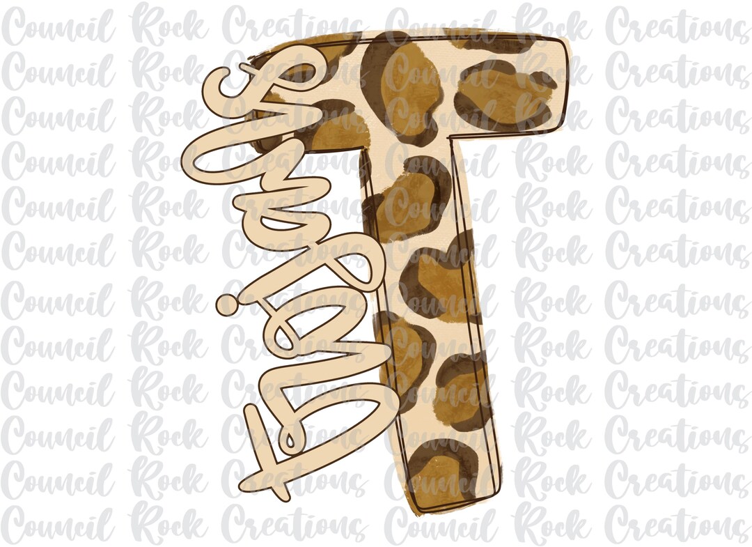 Trojans PNG, Neutral Leopard Print, Hand Lettered, Mascot, School ...
