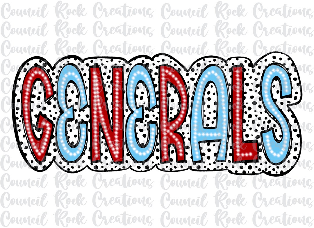 Generals PNG, Dalmatian Dots, Mascot, School Spirit, Team Spirit ...