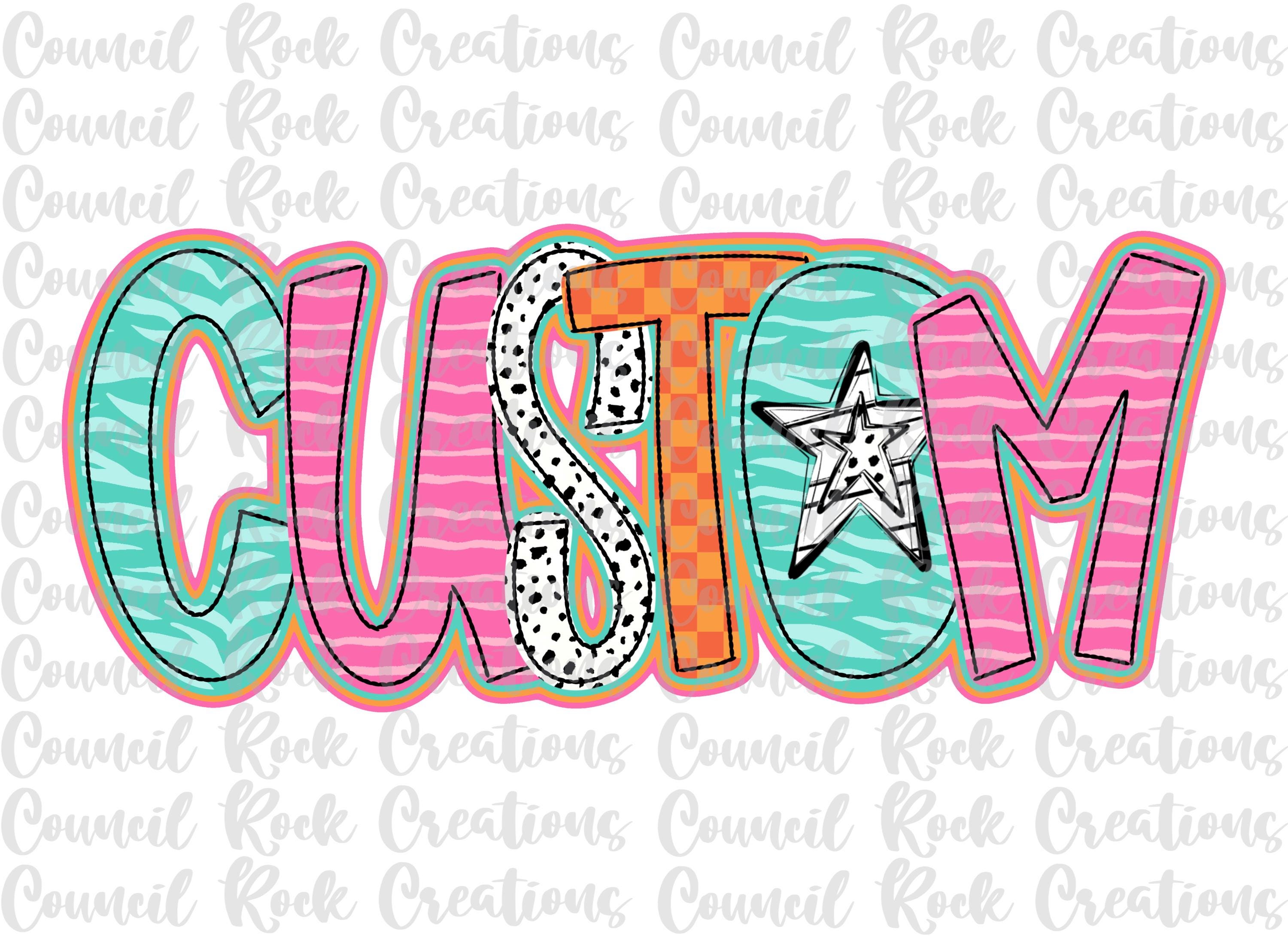 CUSTOM Made to Order Digital Png File, Hand Lettered Doodle, Zebra ...