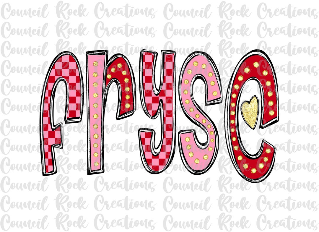 FRYSC PNG, Sketchy Valentine, Checkered, Hearts, Gold Glitter, Digital ...