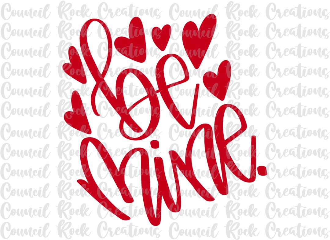 Be Mine PNG, Valentines Day, Hand Lettered, Hearts, Digital File ...