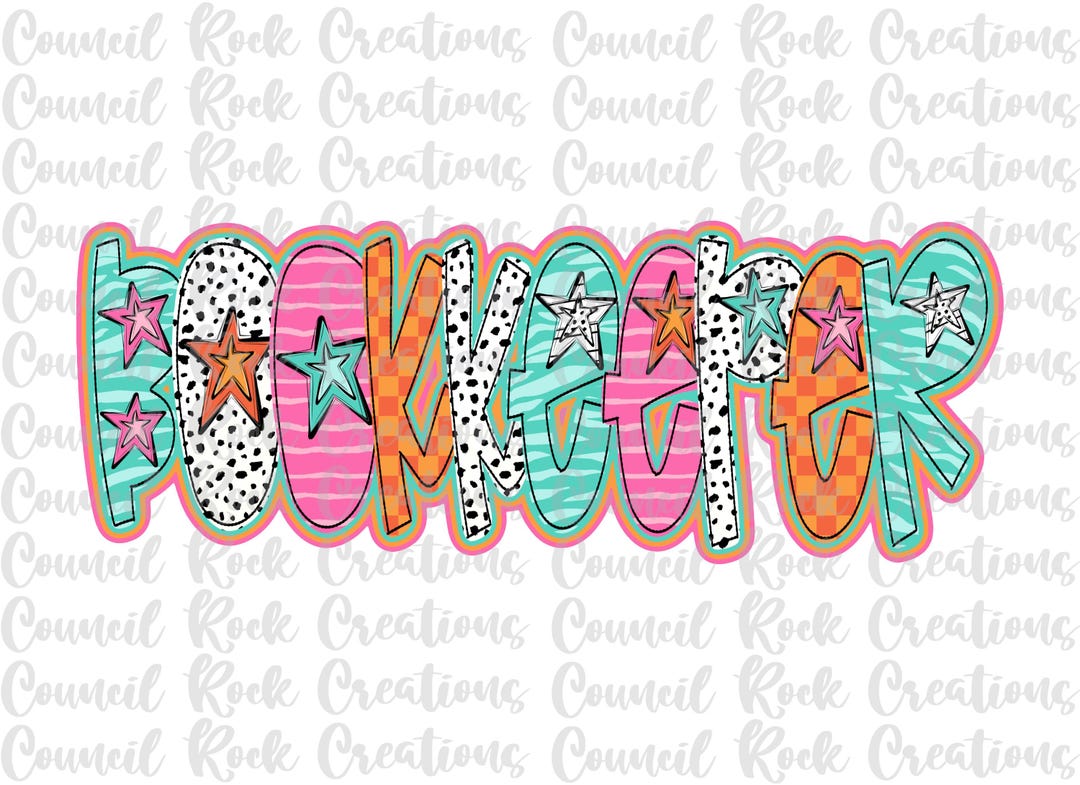 Bookkeeper Png, Colorful, Checkered, Zebra Print, Dalmatian Dots, Hand ...
