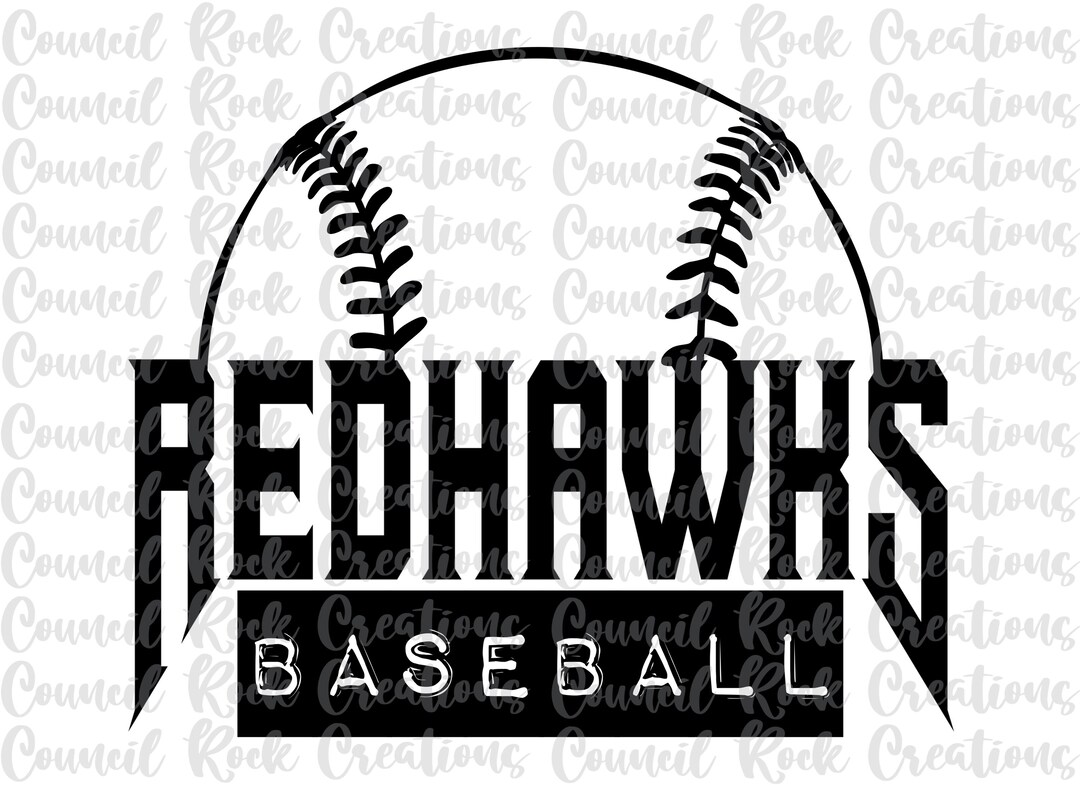 Redhawks Baseball PNG, School Spirit, Sports, Mascot, Digital File ...