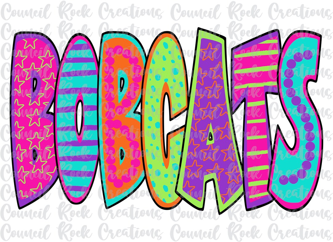 Bobcats PNG, Colorful, School Spirit, Team Spirit, Digital File ...