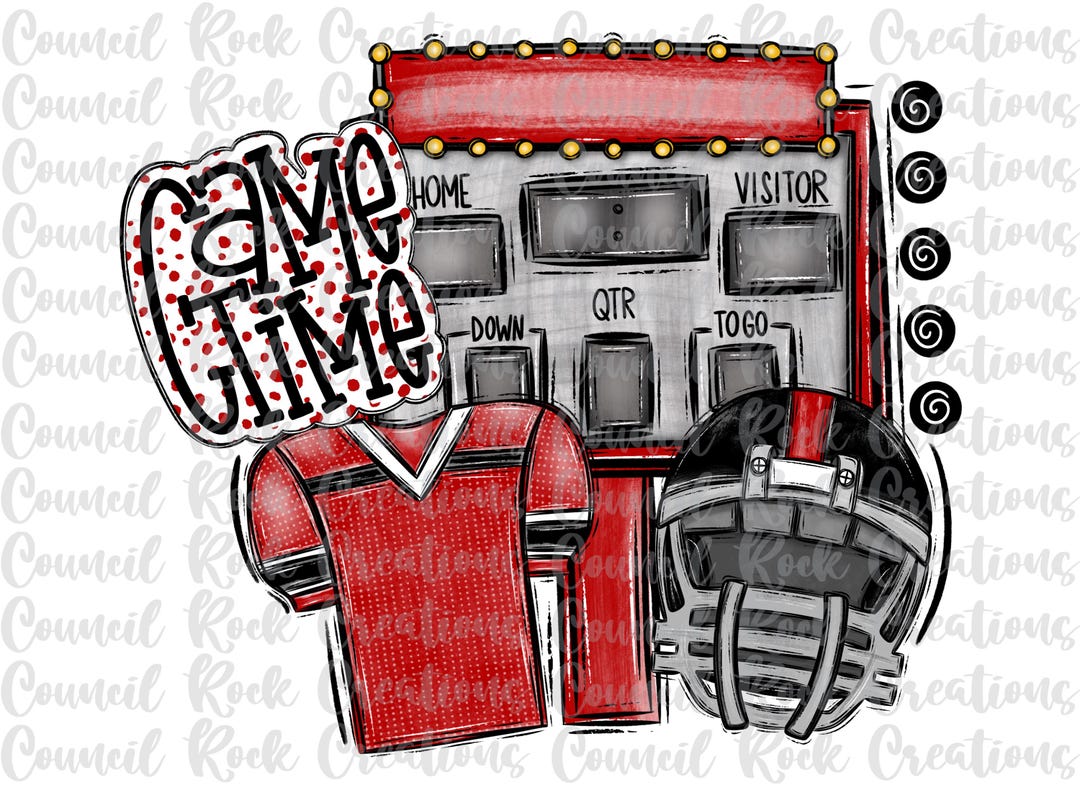 Football PNG, Game Time, Red Black, Score Board, Jersey, Helmet ...