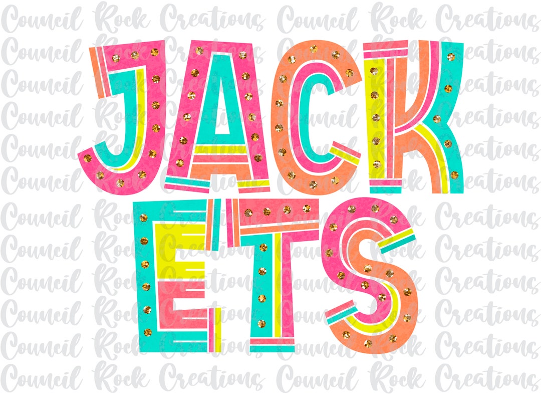 Jackets Png, Colorful, Glitter Dots, Mascot, School Spirit, Team Spirit ...