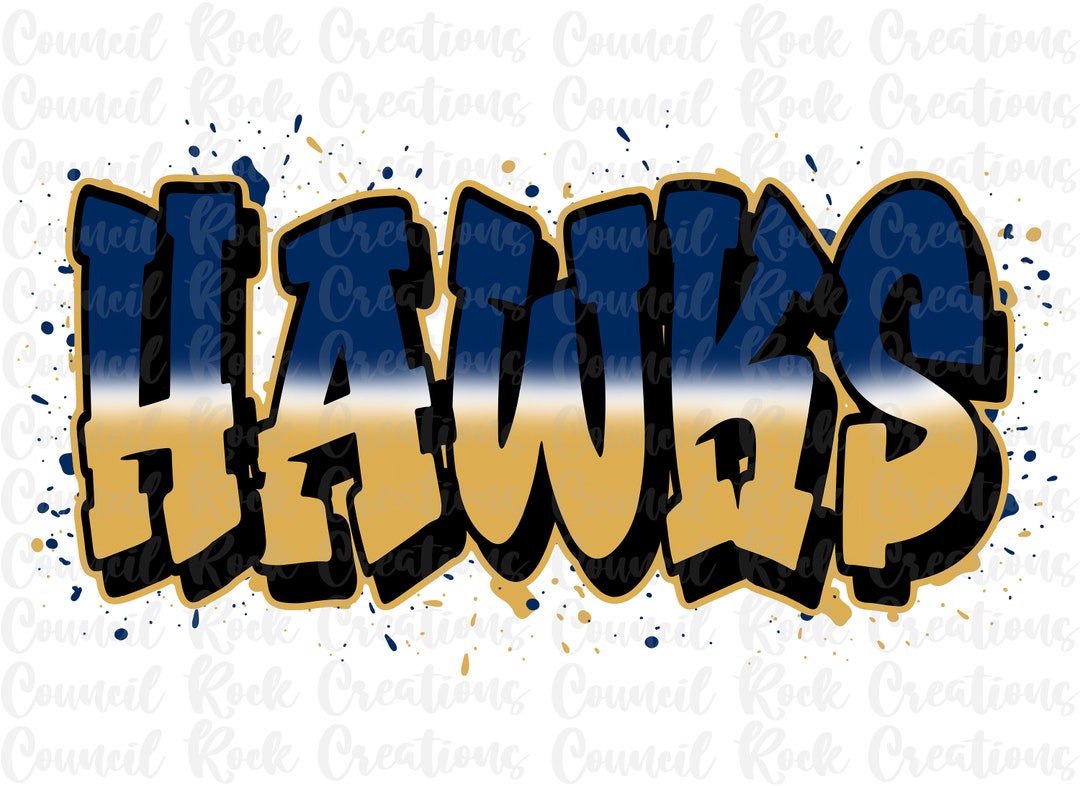 Hawks PNG | Graffiti | Digital File | Sublimation Download - Etsy