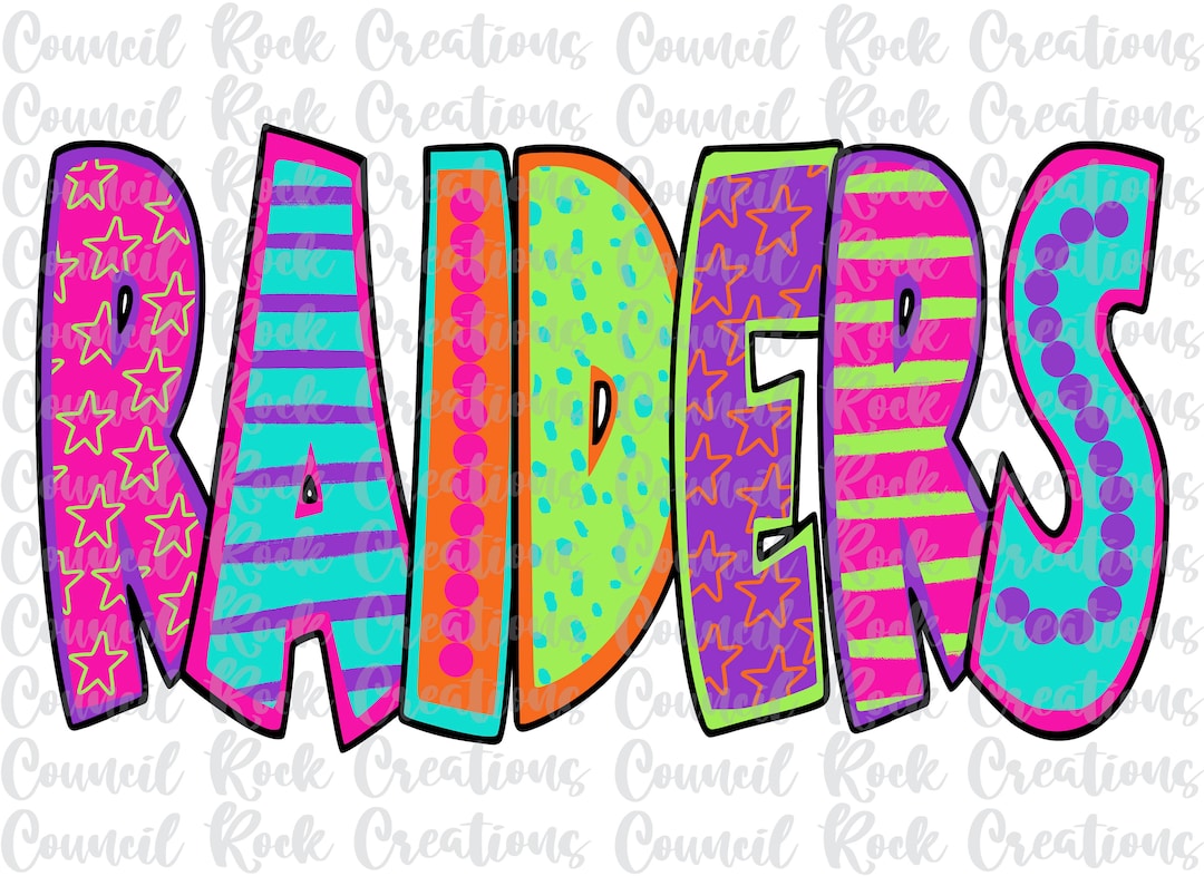 Raiders PNG, Colorful, School Spirit, Team Spirit, Digital File ...