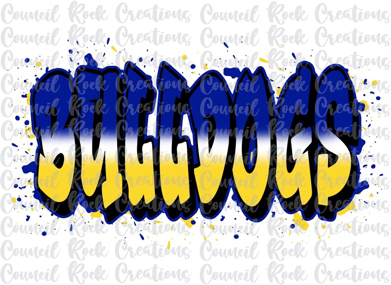 Bulldogs PNG | Graffiti | Digital File | Sublimation Download | School ...