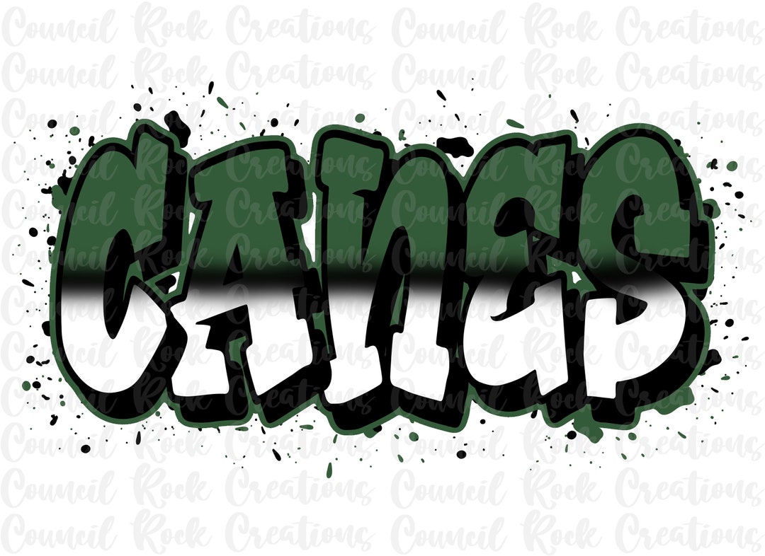 Canes Graffiti PNG | Digital File | Sublimation Download - Etsy