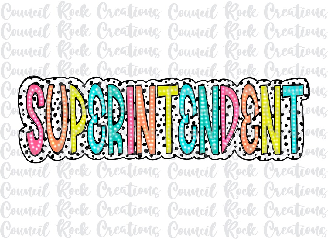 Superintendent PNG, Colorful, Dalmatian Dots, Mascot, School, Digital ...