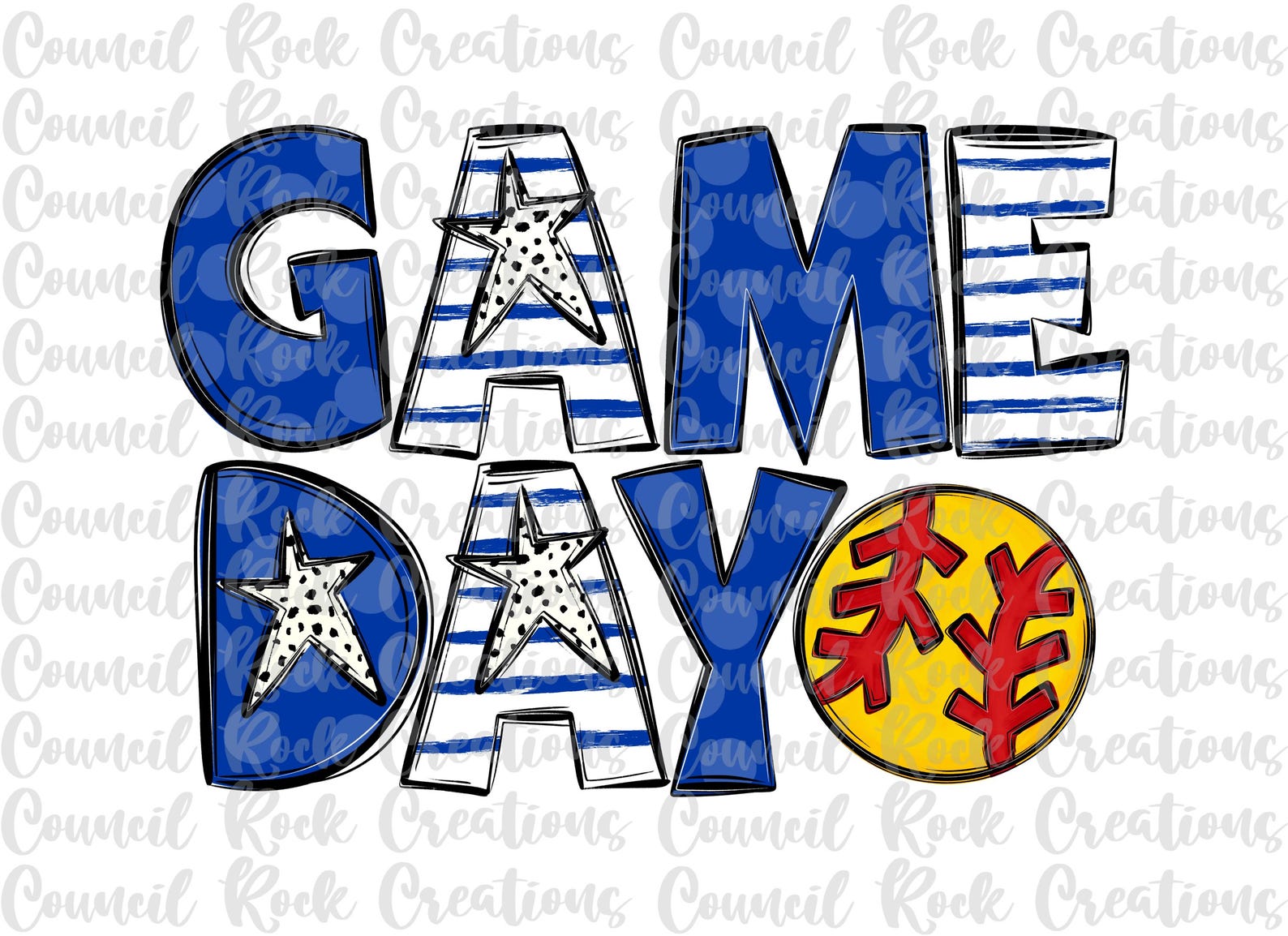 Game Day Softball PNG, Dalmatian Dots Stars, Glitter Laces, School ...