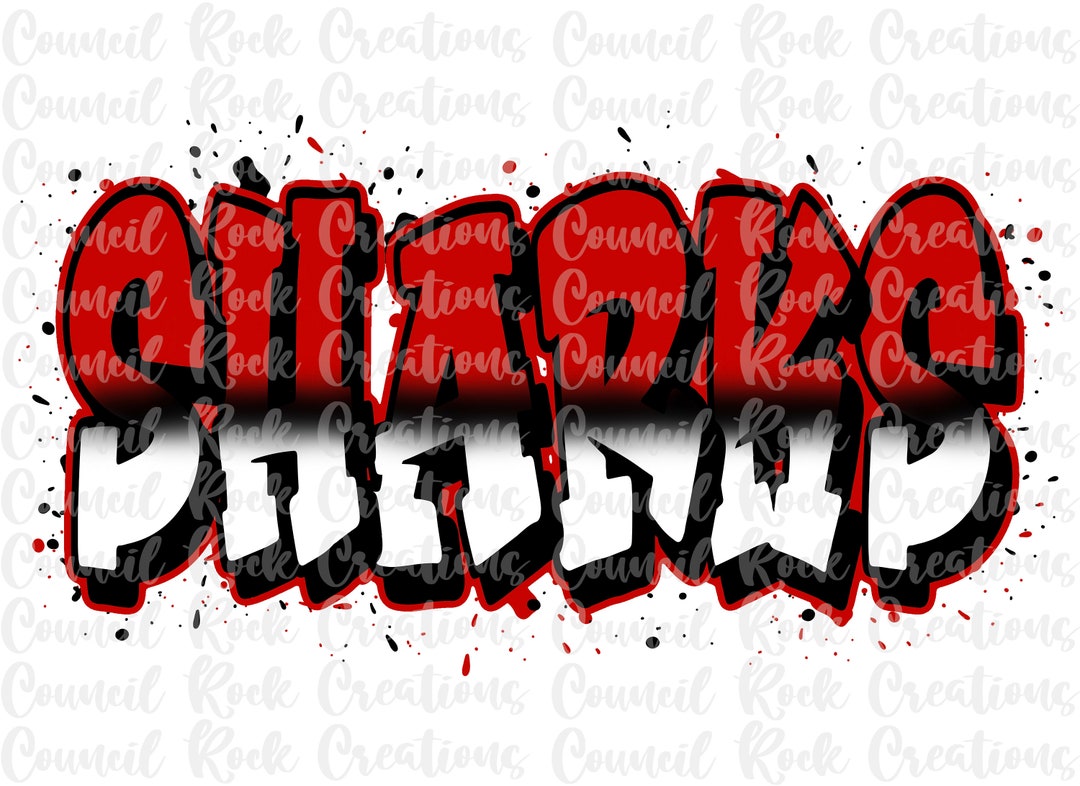 Sharks PNG | Graffiti | Digital File | Sublimation Download | School ...