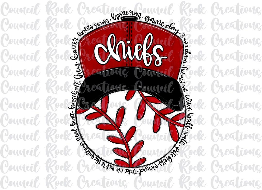 Chiefs Baseball Hat PNG, School Spirit, Sports, Mascot, Digital File ...