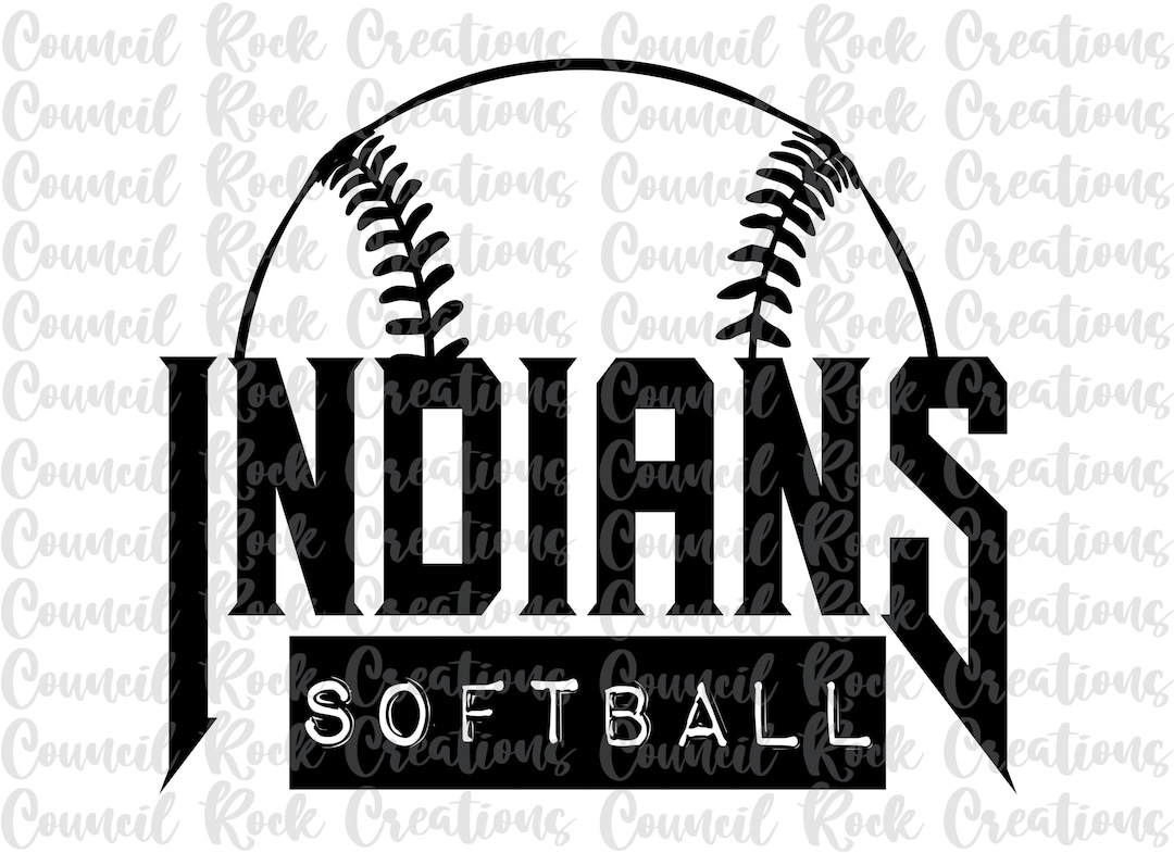 Indians Softball PNG, School Spirit, Sports, Mascot, Digital File ...