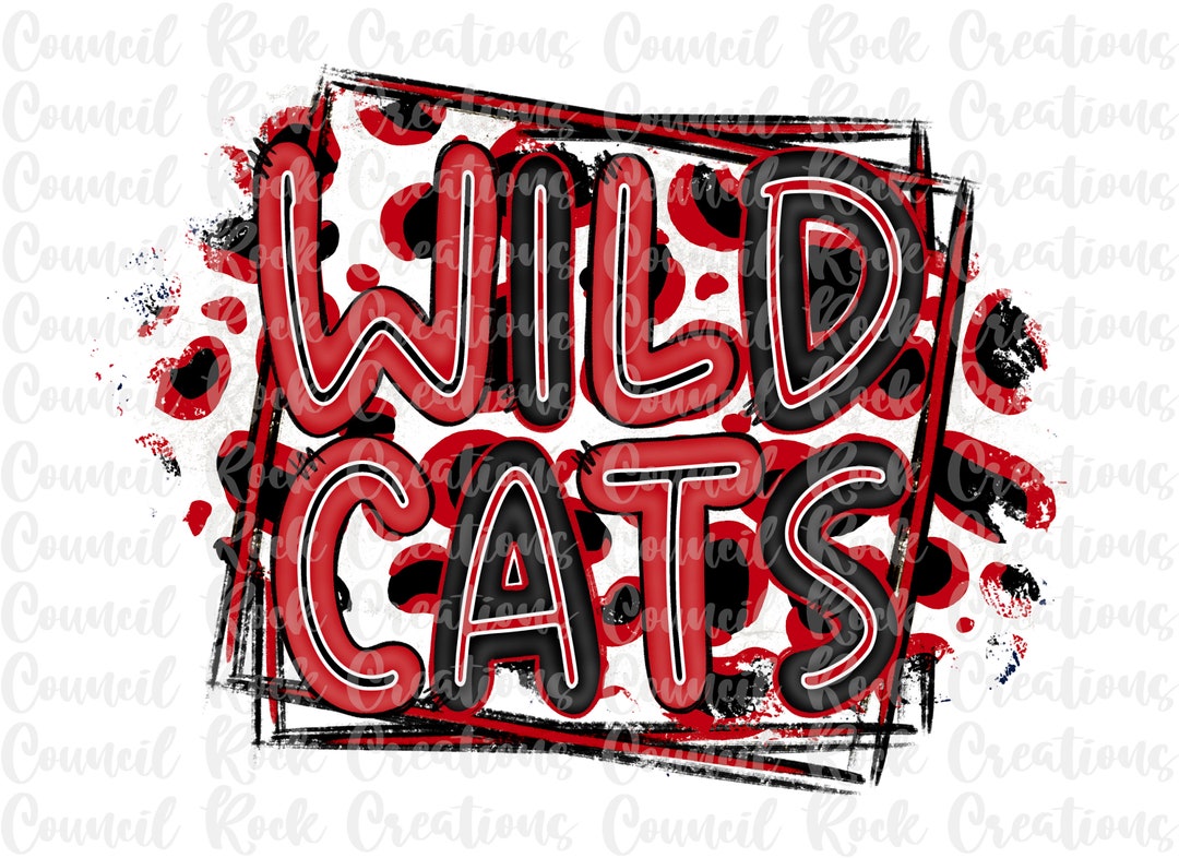 Wildcats PNG, Doodle Letters, Cheetah Splash Frame, School Spirit ...