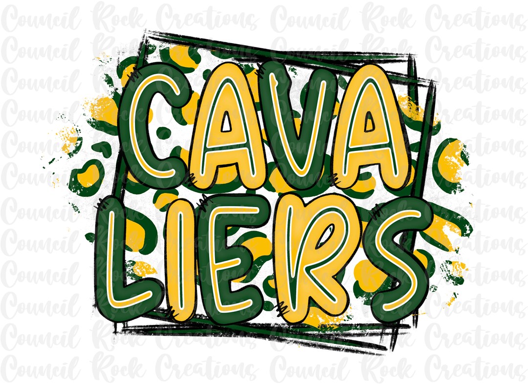 Cavaliers PNG, Doodle Letters, Cheetah Splash Frame, School Spirit ...