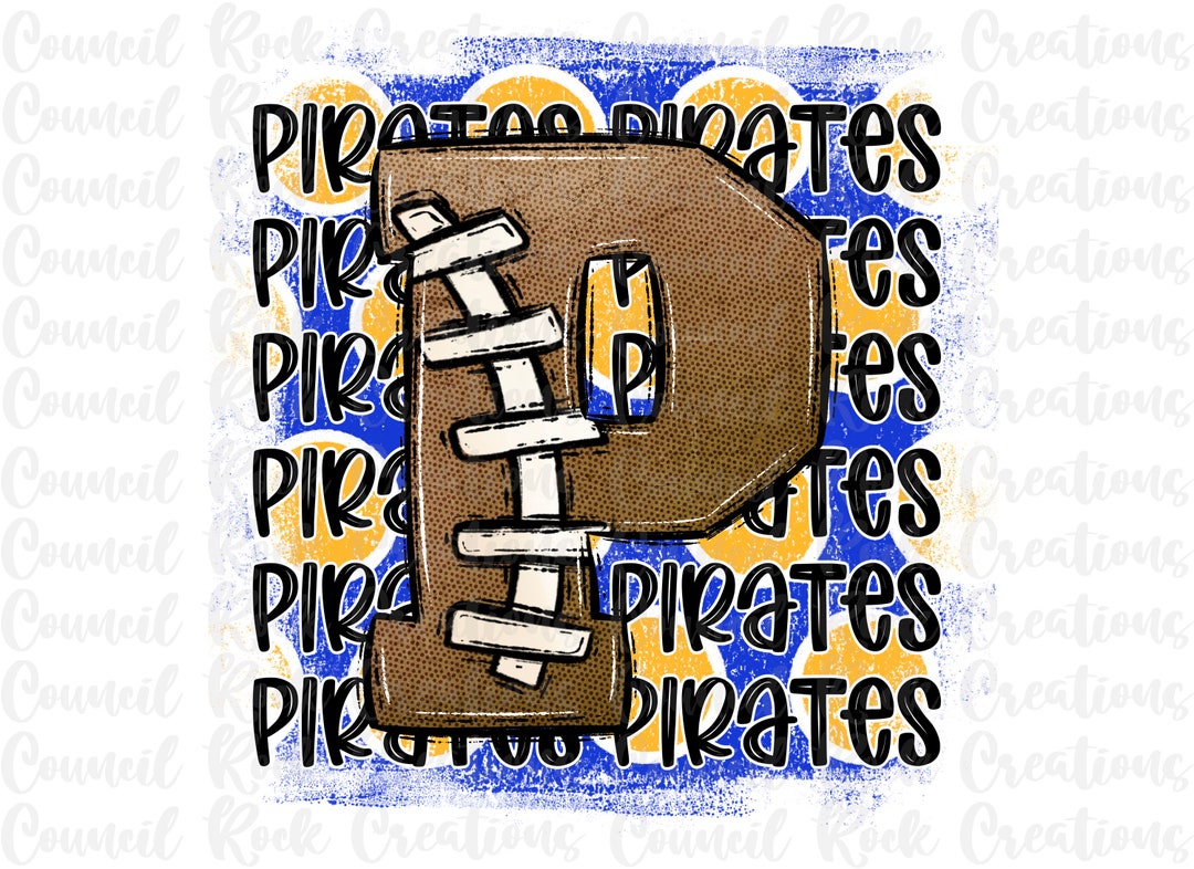 Pirates Football PNG, Distressed Polka Dot Background, School Spirit ...