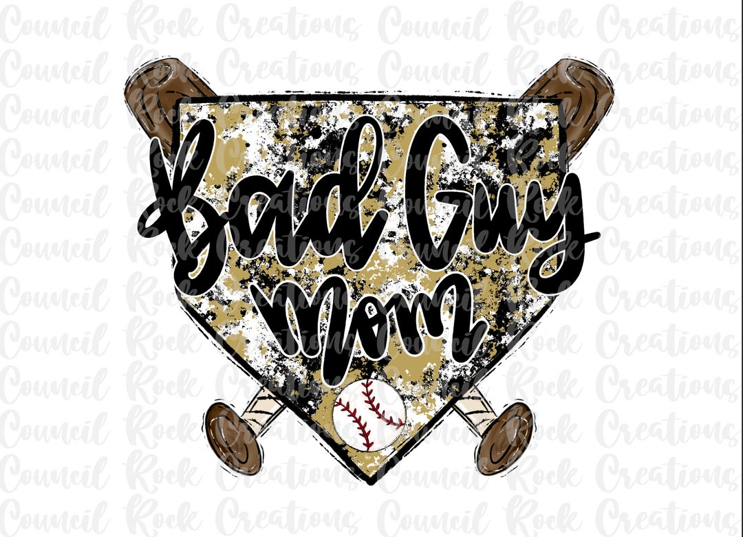 Bad Guys PNG Baseball Softball Polka Dot Home Plate School Spirit ...