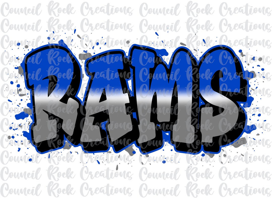 Rams PNG | Graffiti | Digital File | Sublimation Download - Etsy