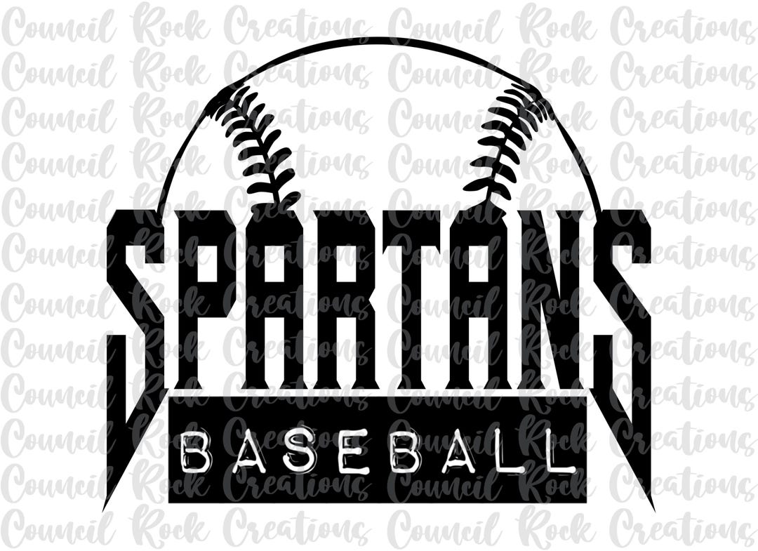 Spartans Baseball PNG, School Spirit, Sports, Mascot, Digital File ...