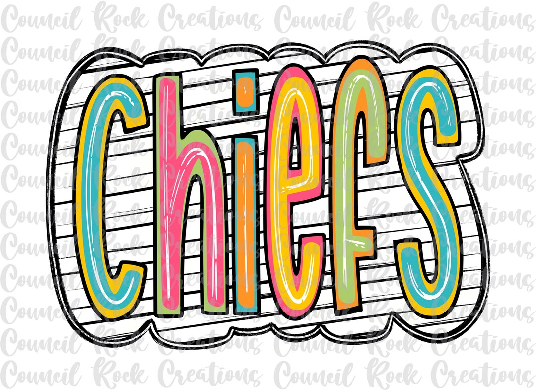 Chiefs Png, Colorful, Black White Stripes, Mascot, School Spirit, Team ...