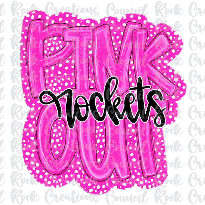 Pink Out Rockets Svg - Etsy