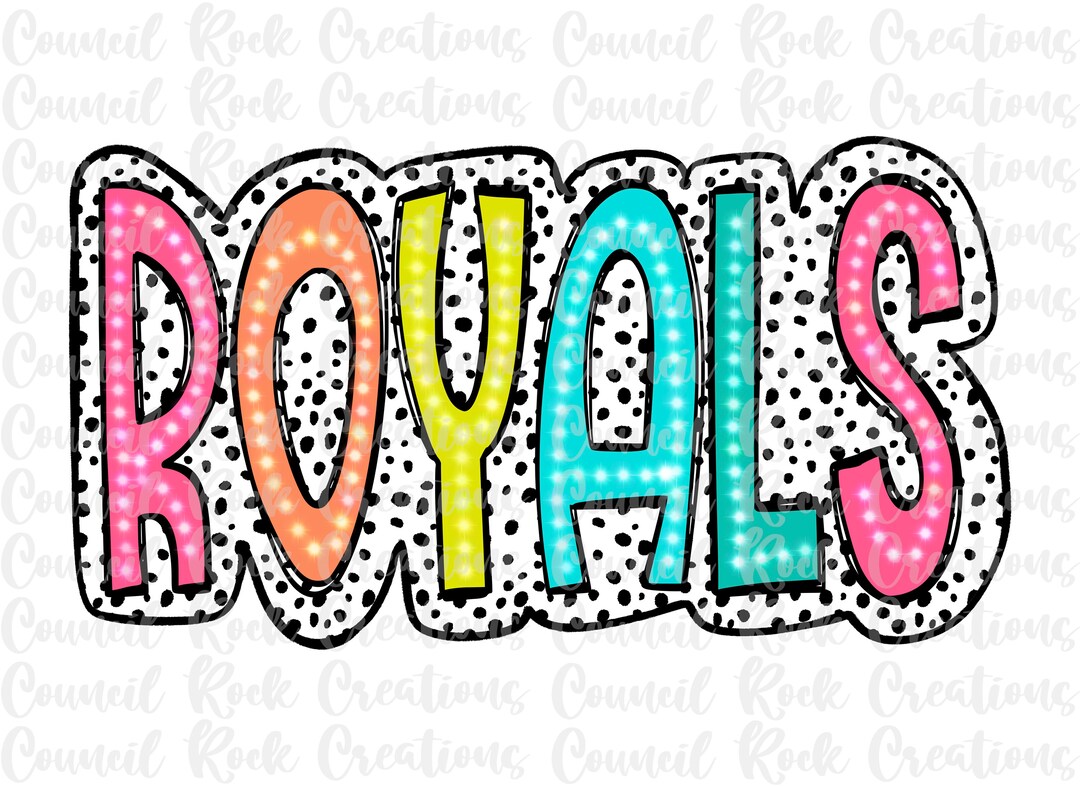 Royals PNG, Colorful, Dalmatian Dots, Mascot, School Spirit, Team ...