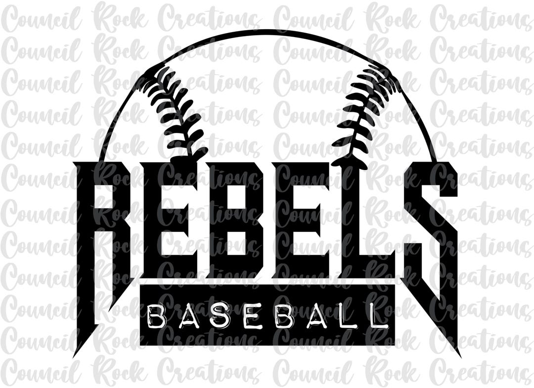 Rebels Baseball PNG, School Spirit, Sports, Mascot, Digital File ...