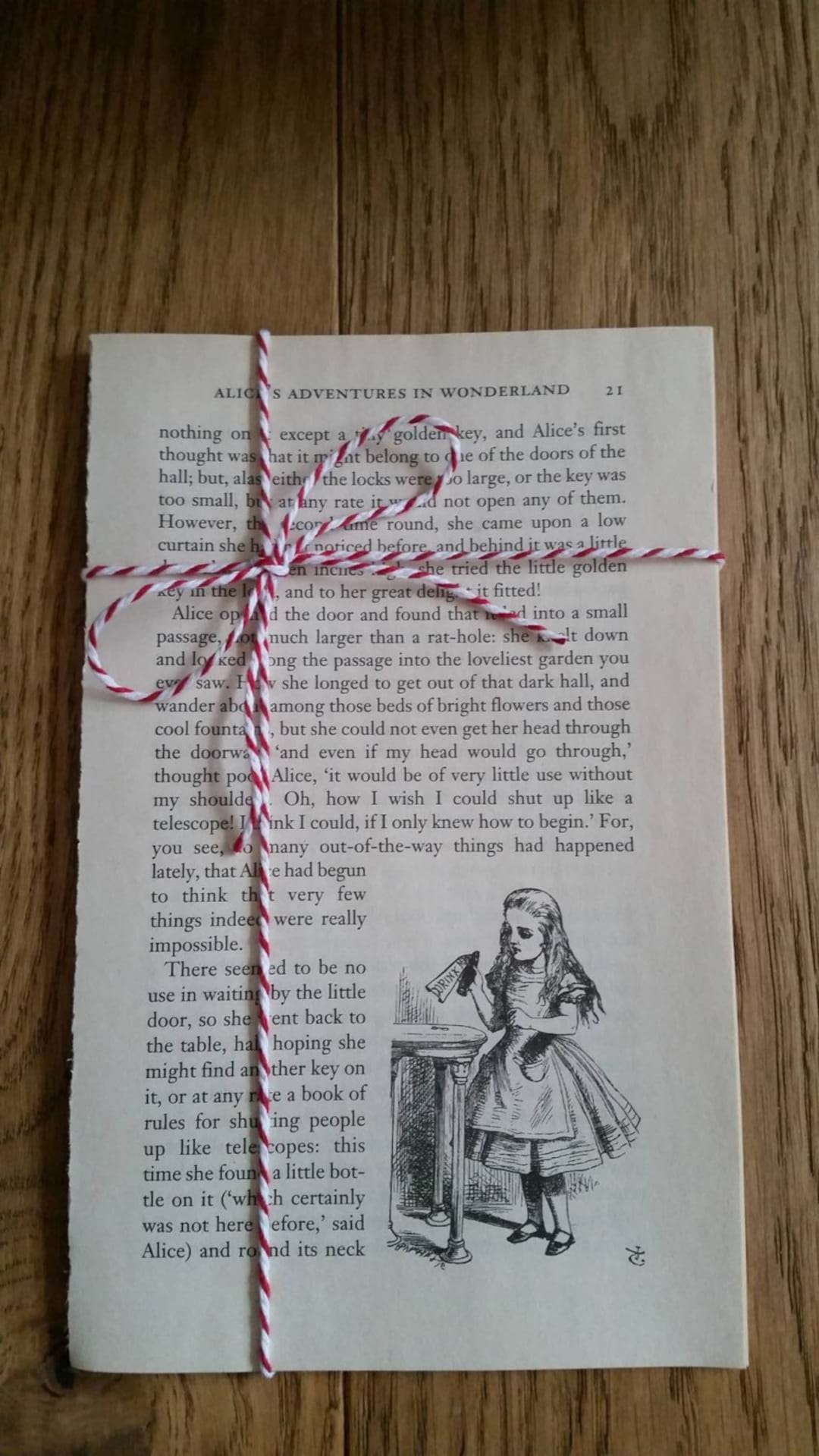 Alice in Wonderland Book Pages - Bundle of Vintage Book Pages From ...