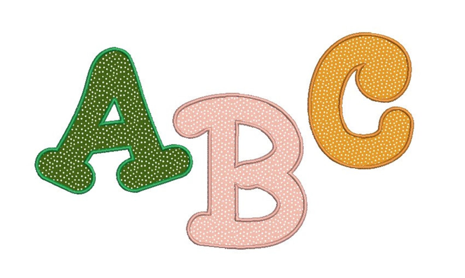 Applique Font Embroidery Design Embroidery Fonts Monogram | Etsy