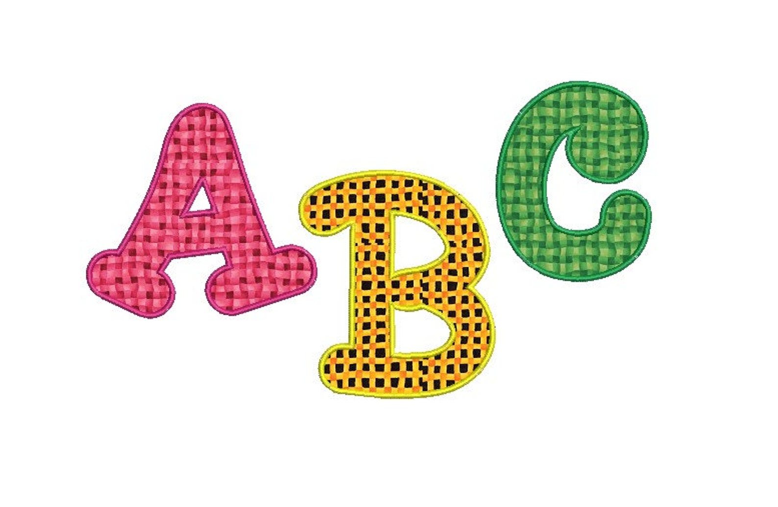 Applique Font Embroidery Design Embroidery Fonts Monogram - Etsy