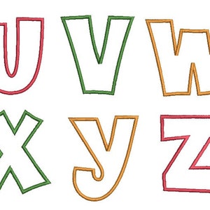 Machine Embroidery Font - Applique Font - Applique Letters - Machine ...