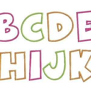 Applique Embroidery Fonts - Embroidery Fonts - Applique Font - Machine ...