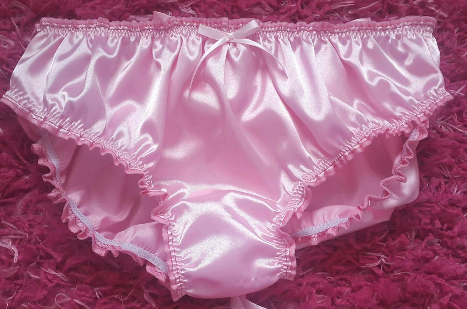 Made To Order Satin Sissy Knickers With Large Bow To Bum And Etsy Uk