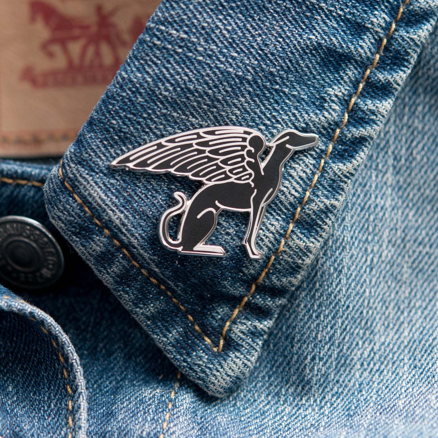 Deco Dog Enamel Lapel Pin Greyhound Pin Dog Lover Pin Dog - Etsy