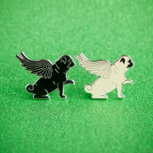 Pug Wings Enamel Lapel Pin Dog Pin Flying Dog Pug Gift - Etsy