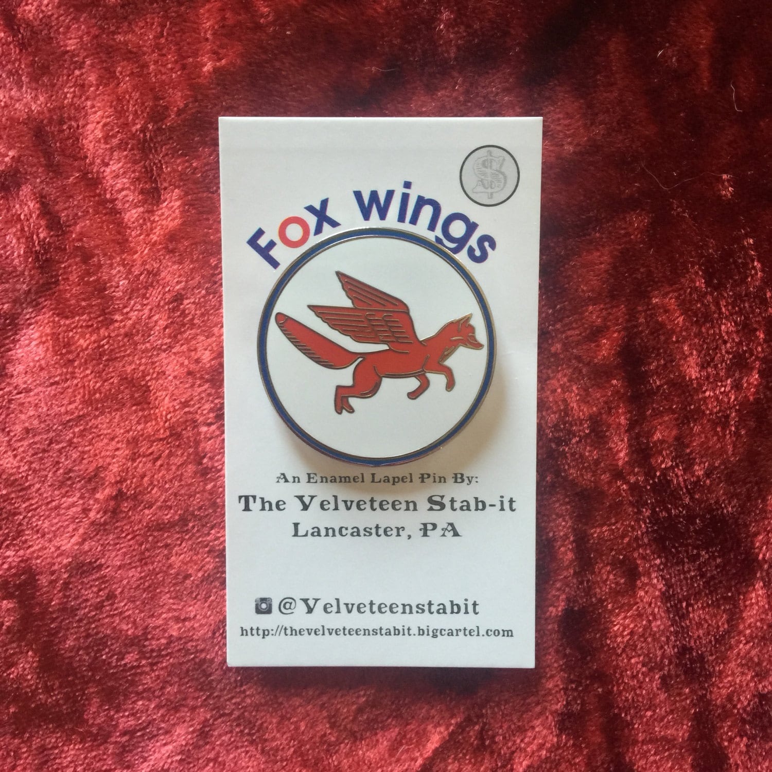 Fox Wings Enamel Pin Brooch - Etsy Canada