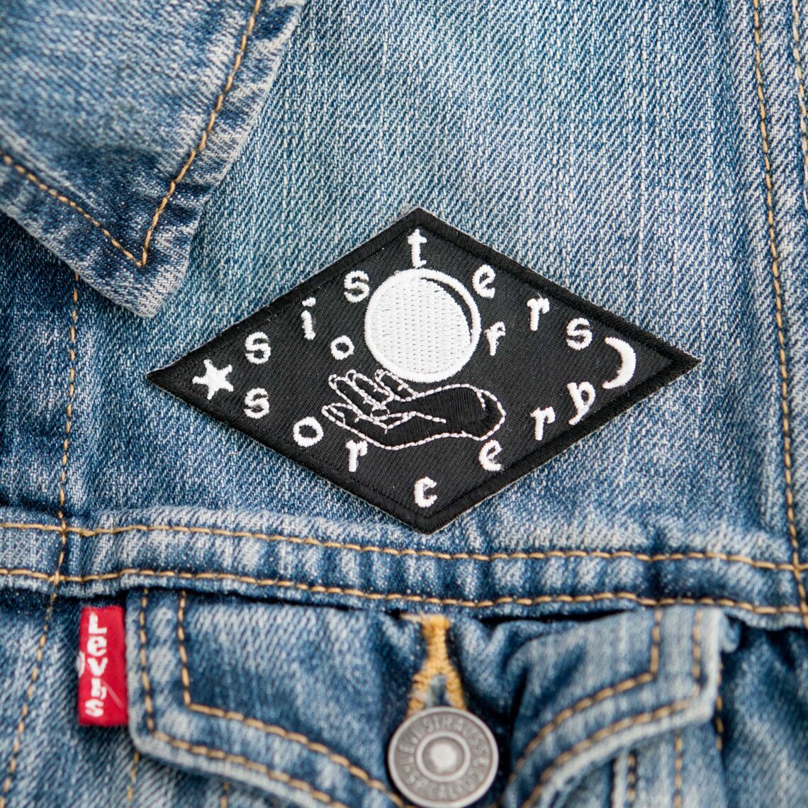 Sisters of Sorcery Black and White Embroidered Patch Witchy | Etsy