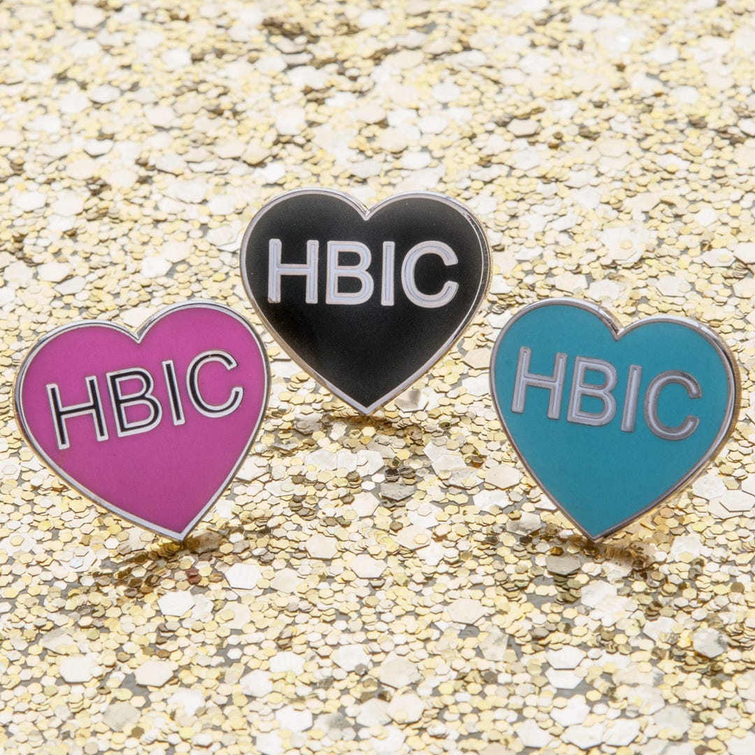 HBIC Heart - Hard Enamel Lapel Pin/brooch - Etsy