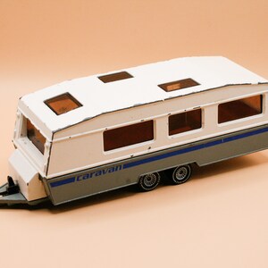 Vintage Caravan Camper Trailer | Collectible Diecast Travel Car Scale Model | Siku | Made in ...