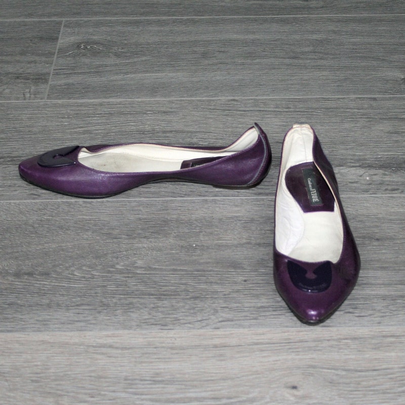 Purple Flat Shoes - Etsy