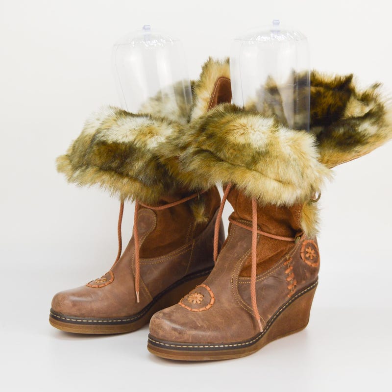Fuzzy Boots - Etsy
