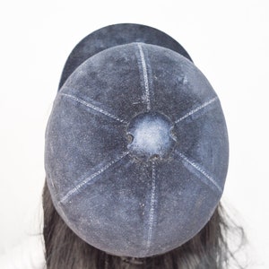 Vintage Velvet Riding Hat in Dark Blue Equestrian Head Guard Adult ...