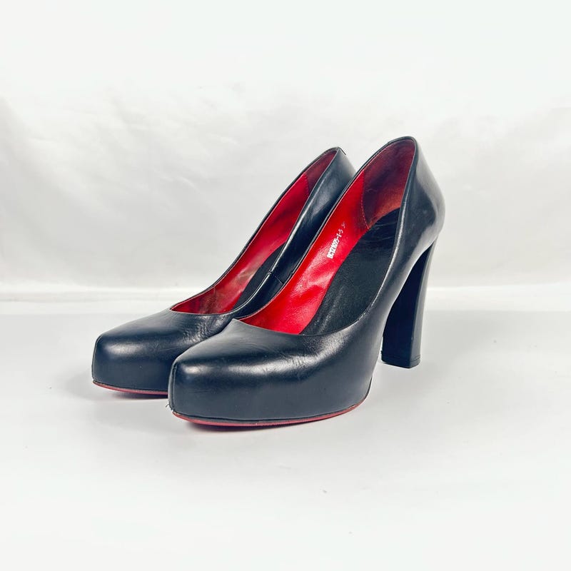 Red Bottom Leather Heels - Etsy