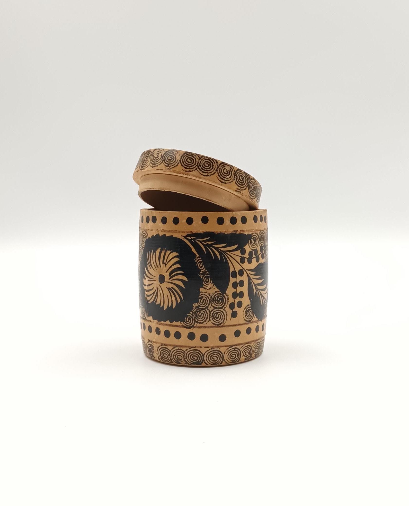 Vintage Wooden Coin Bank: 1970s Floral Lidded Money Box - Etsy