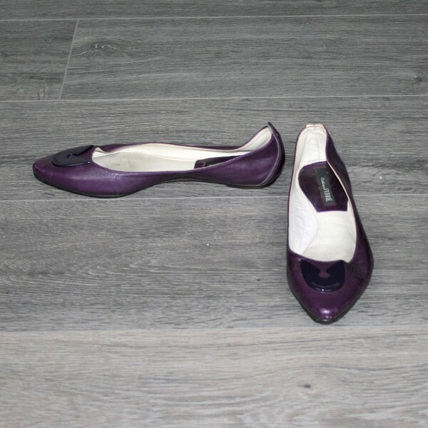 Purple Flats - Etsy