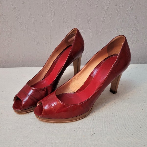 Open Toe Pumps - Etsy